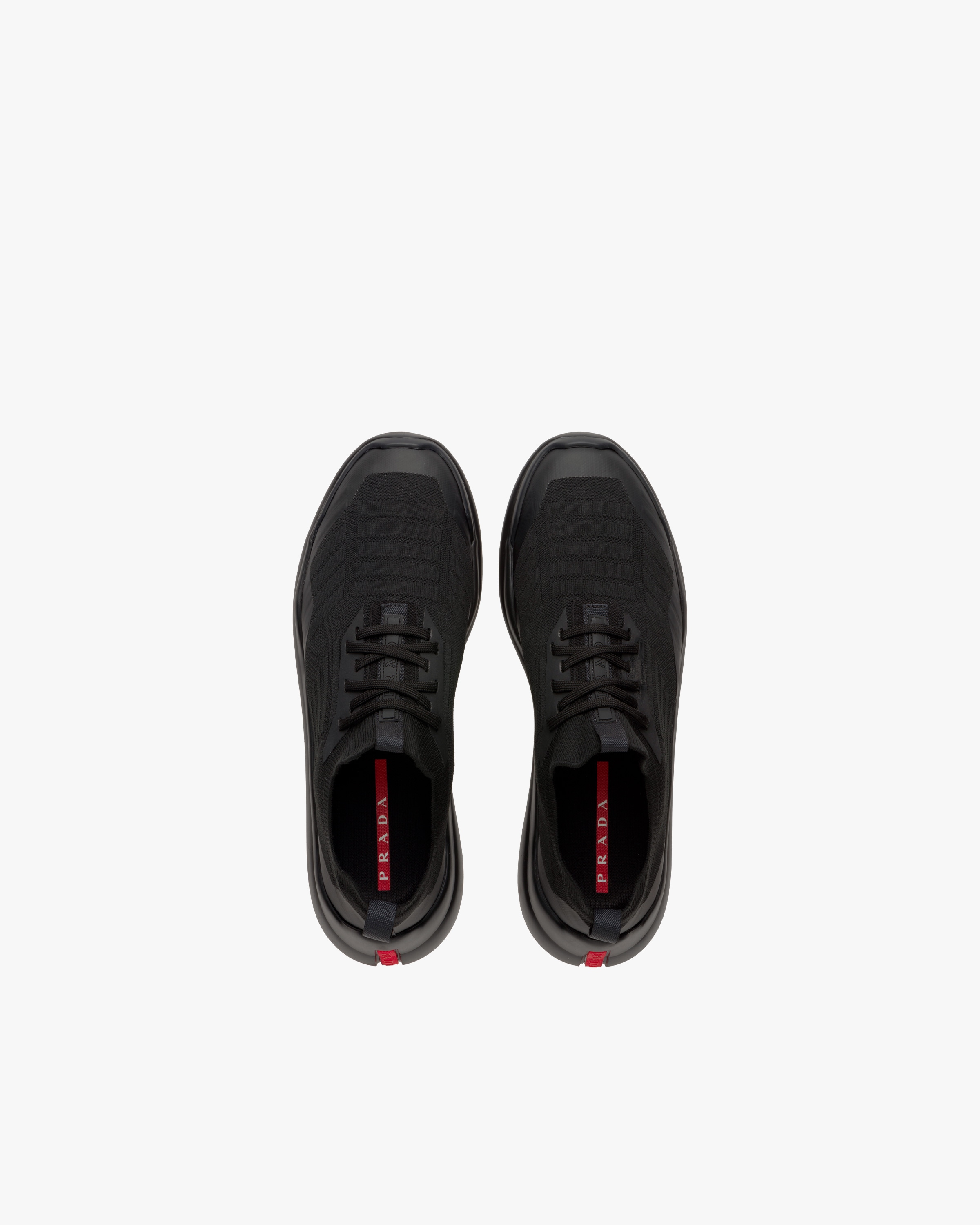Black Prada Toblach Technical Fabric Sneakers - Fake Prada Store
